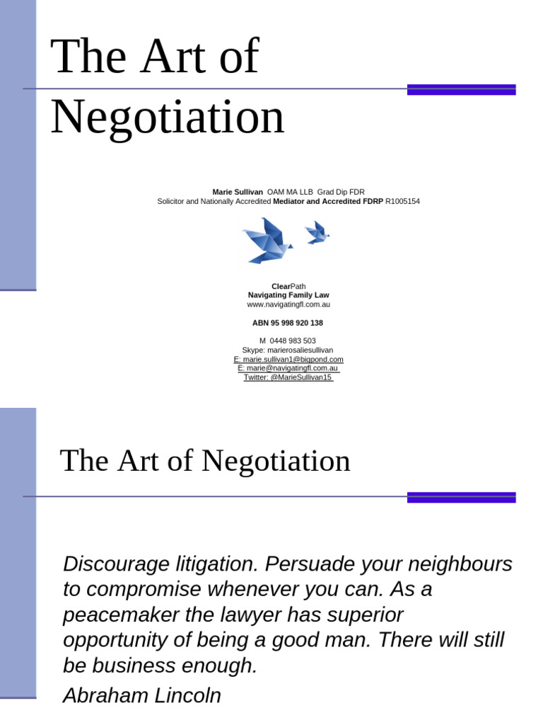 The Art of Negotiation 12oxr8g | PDF | Negotiation | Dispute Resolution
