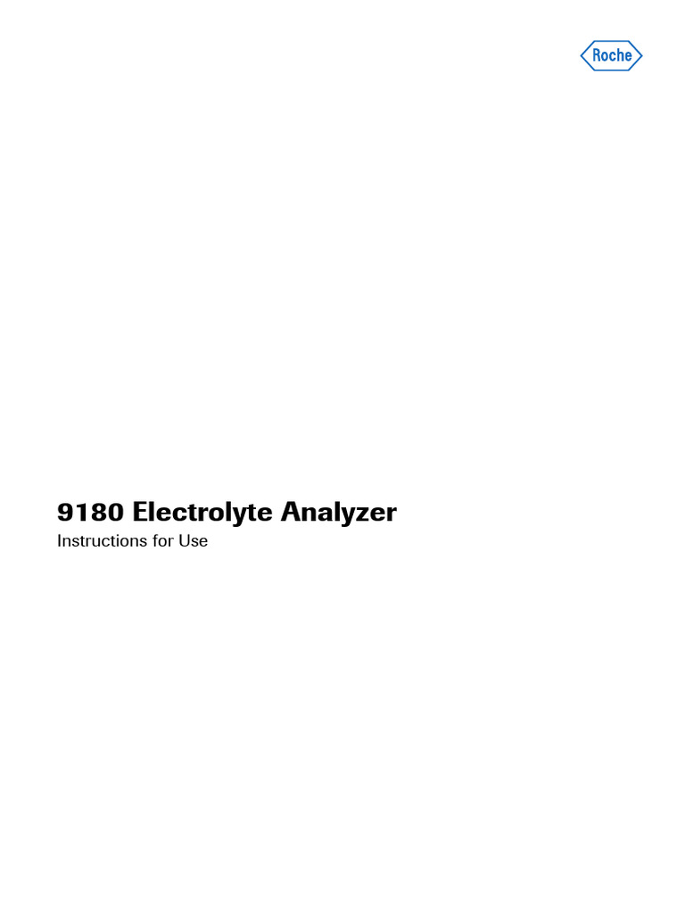 ROCHE 9180 Electrolyte Analyzer | PDF | Personal Protective Equipment ...