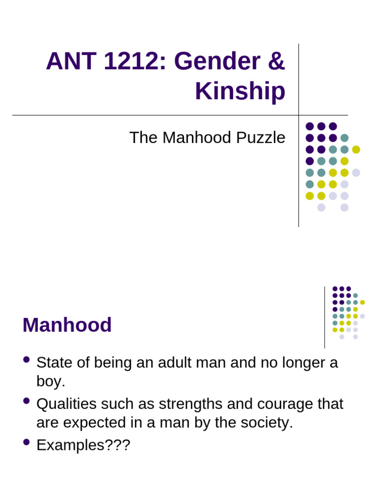 Manhood Puzzle & Initiation | PDF