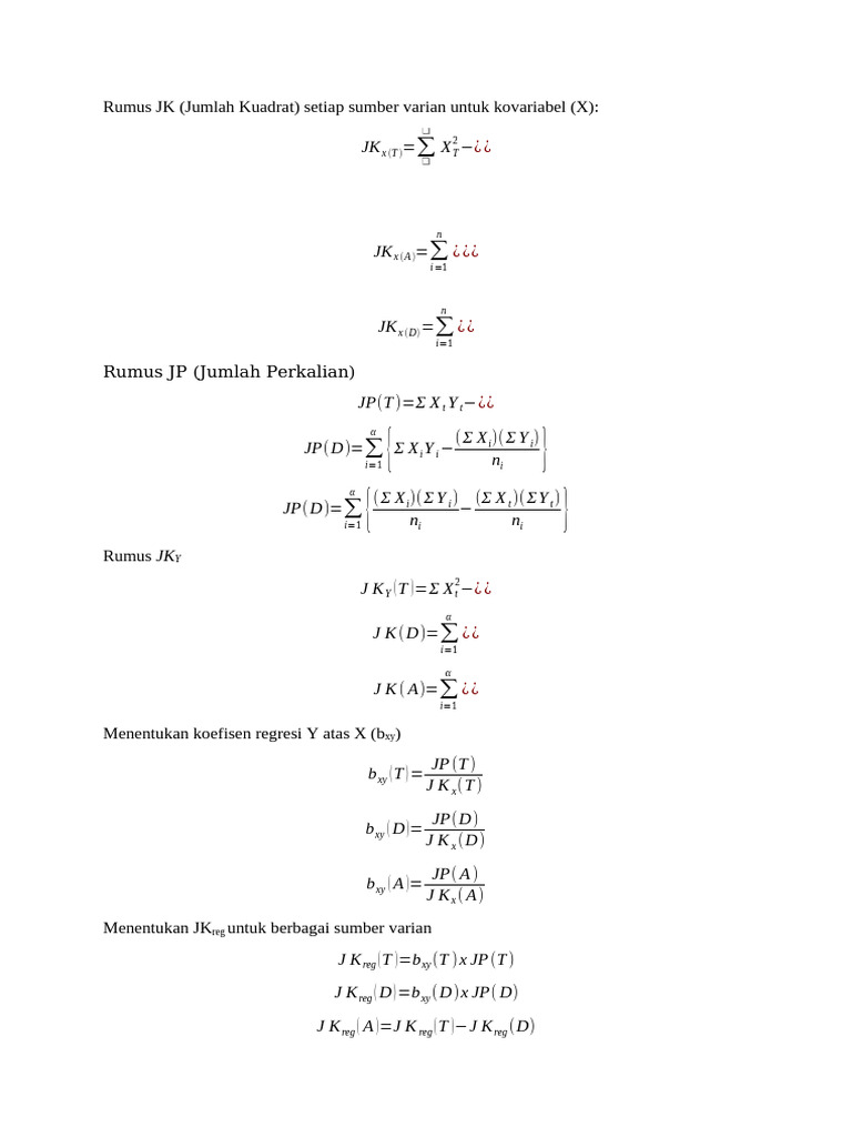 Rumus JK ayang | PDF