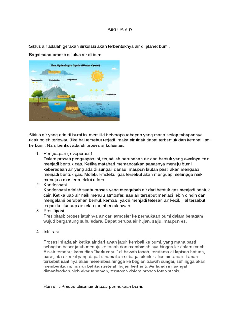 Materi Siklus Air | PDF