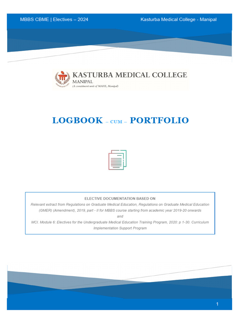 HEAD and NECK - MBBS CBME Electives Logbook-cum-Portfolio 13.12.2023 - Ver 8.0 Final | PDF ...