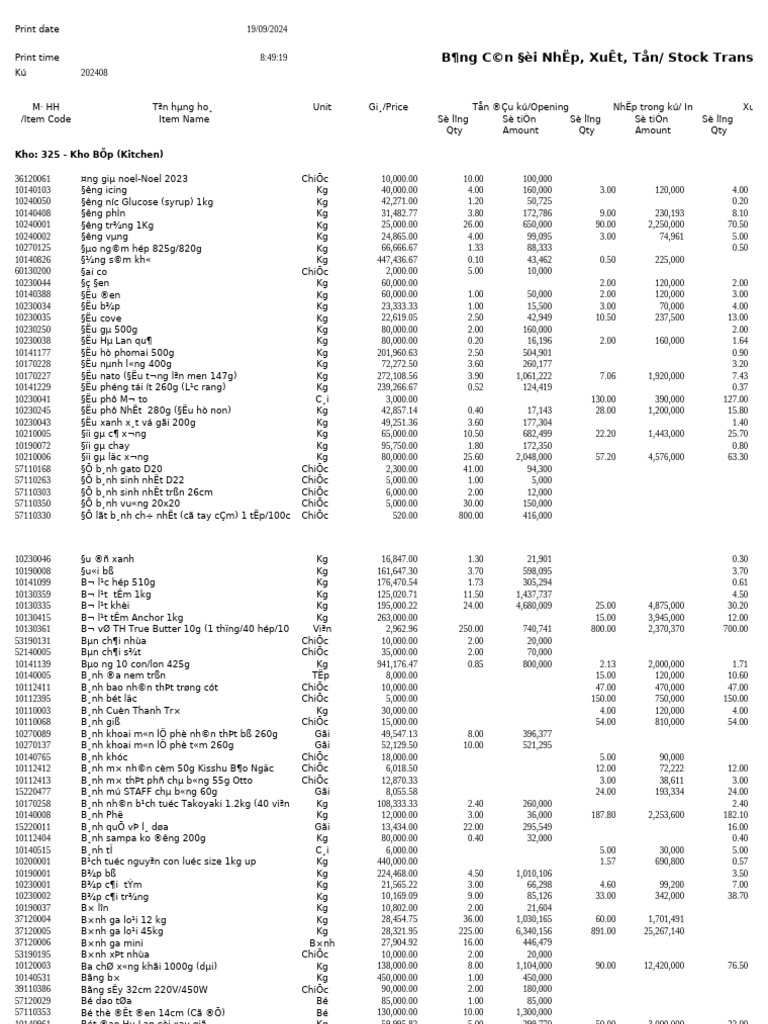 Hàng hóa NVL | PDF