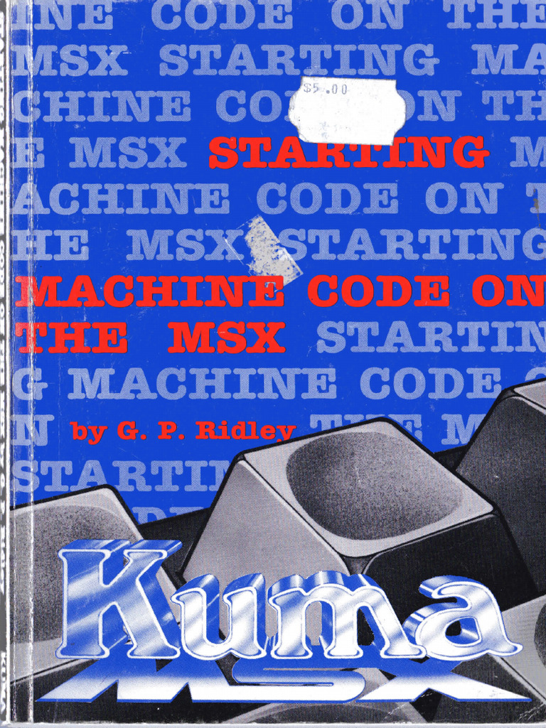 Starting Machine Code On The MSX (BEST SCAN) | PDF