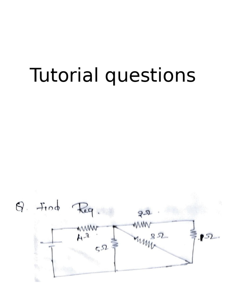 Tutorial Questions | PDF
