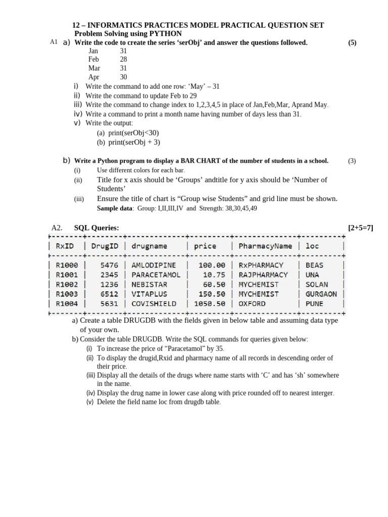 12 IP MODEL TO PRINT | PDF | Computing | Computer Programming