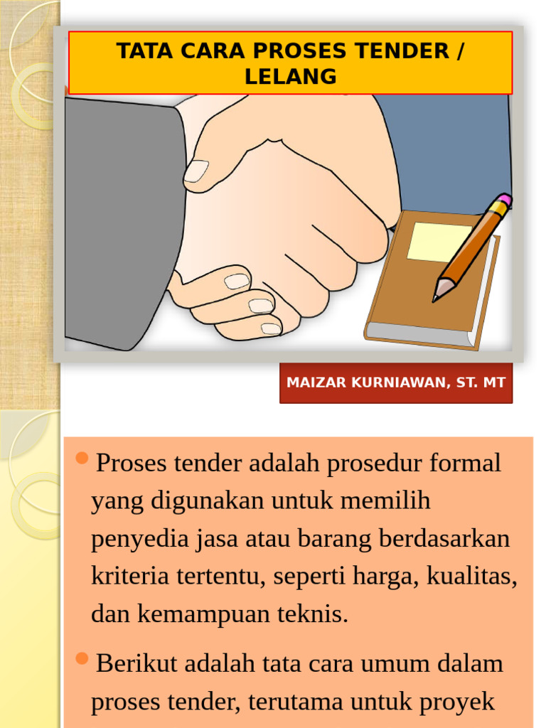 Oke 11. Tata Cara Proses Tender | PDF