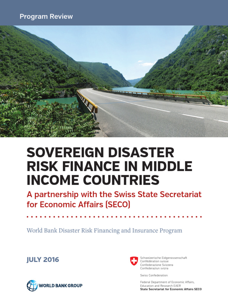 Sovereign Disaster Risk Finance in Middle Income Countries | PDF | Insurance | Risk