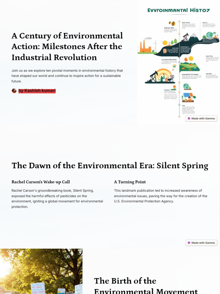 _A-Century-of-Environmental-Action-Milestones-After-the-Industrial-Revolution | PDF ...
