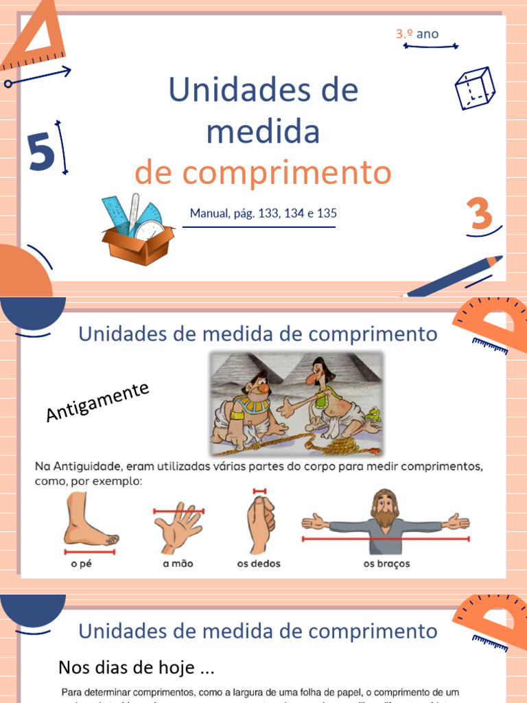 Unidades de Comprimento para 3º Ano | PDF
