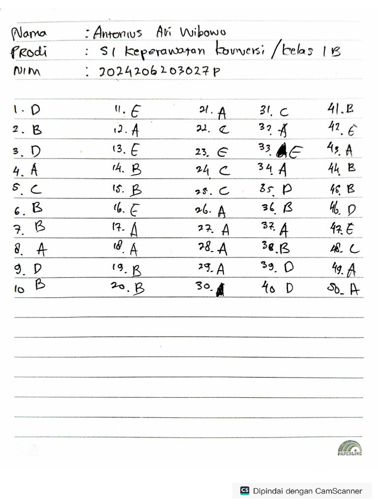 Jawaban Uas RPL Antonius Ari Wibowo | PDF