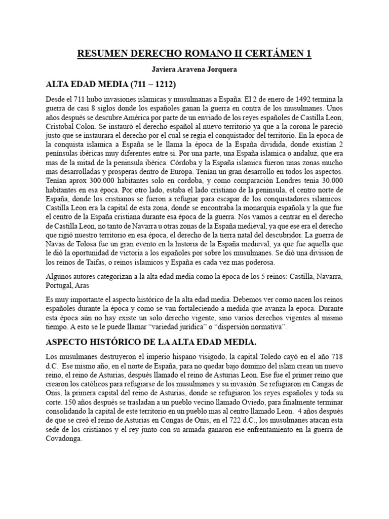 Resumen Romano II | PDF | España