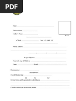 Auxiliary Pioneer Service Application | PDF