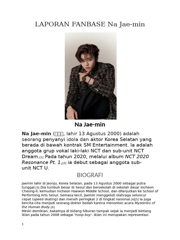 Na Jaemin Atapu-1 | PDF