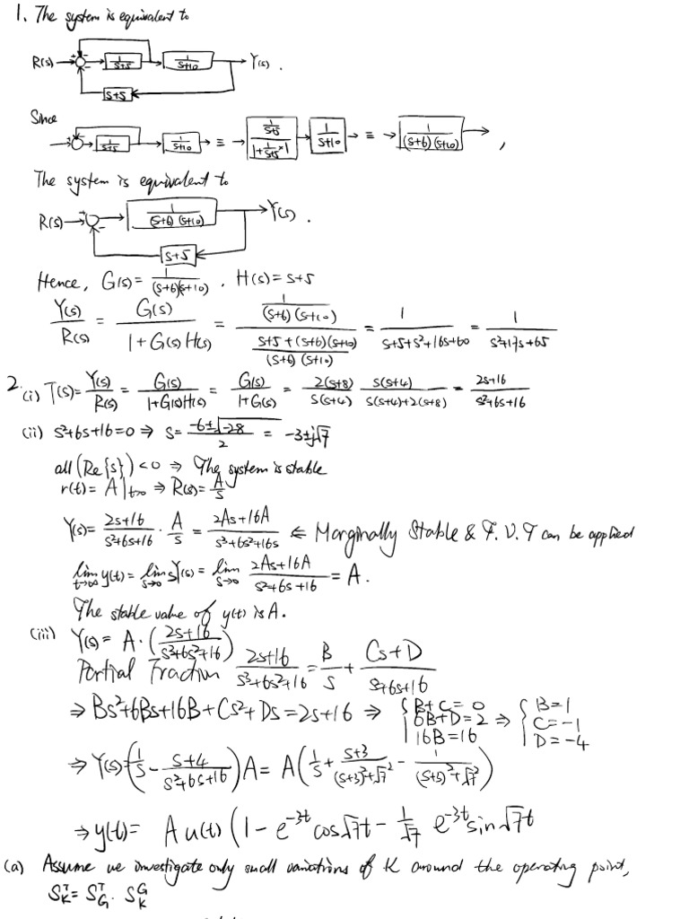 Homework 2 Control Systems | PDF