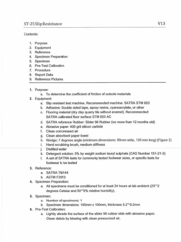 ST-25 Slip Resistance | PDF