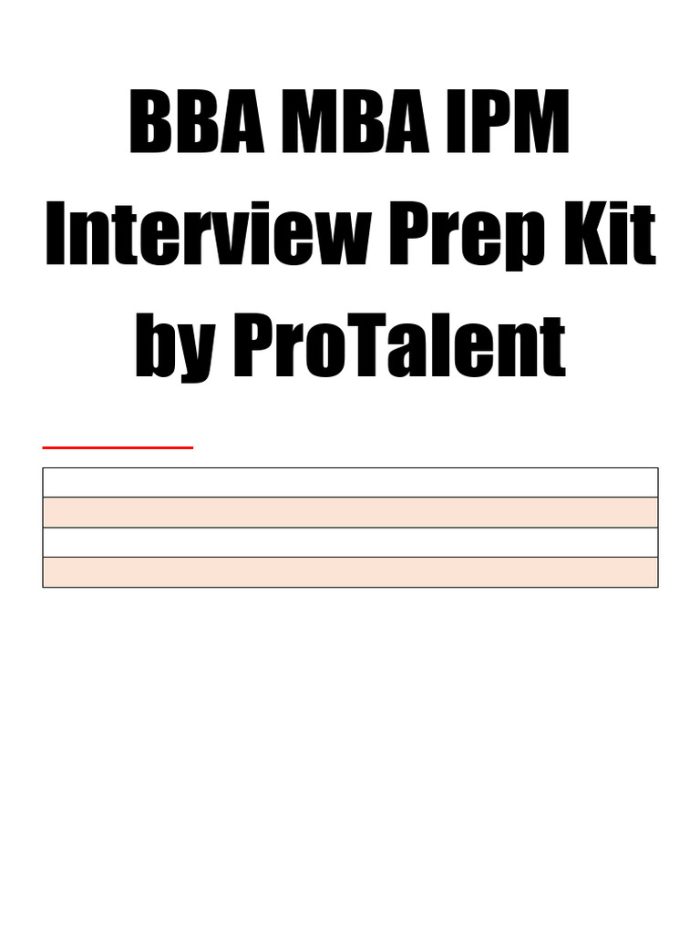 BBA + MBA Interview Preparation Guide | PDF | Inflation | Bonds (Finance)