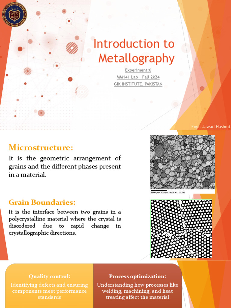 Metallography-Exp6 Week 11 | PDF | Microstructure | Crystallite