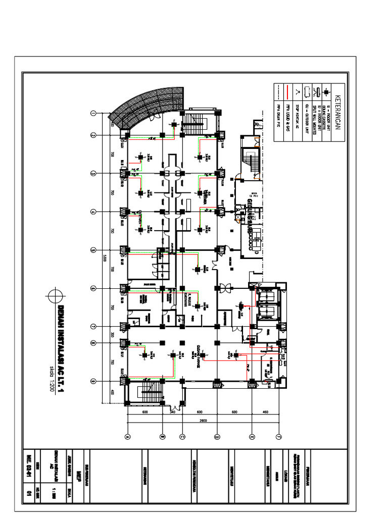 Denah Ac Bangunan Lt.7 | PDF