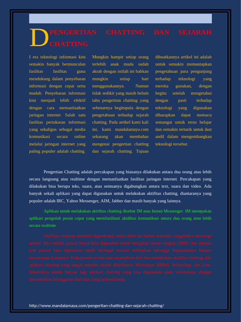 Ulangan Akhir - Chatting | PDF