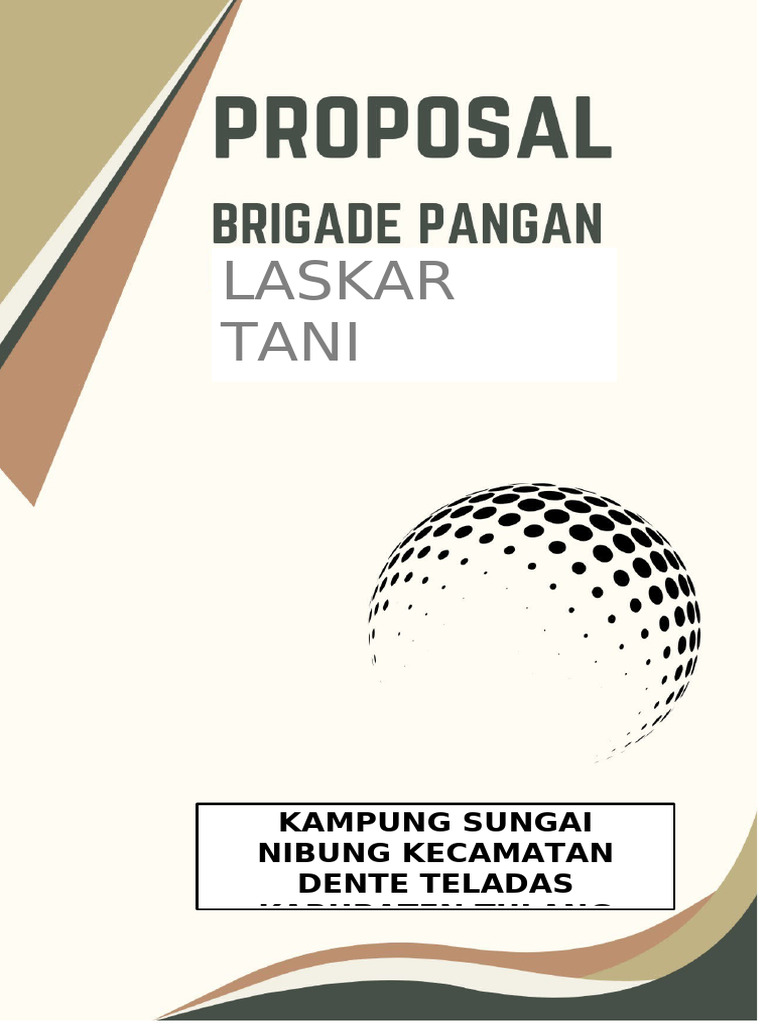 Proposal Pengadaan Hand Traktor | PDF