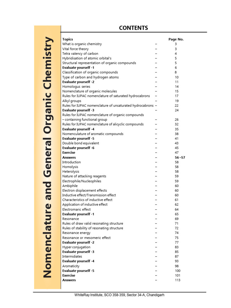Nomenclature.pdf | PDF | Chemical Bond | Heterocyclic Compound