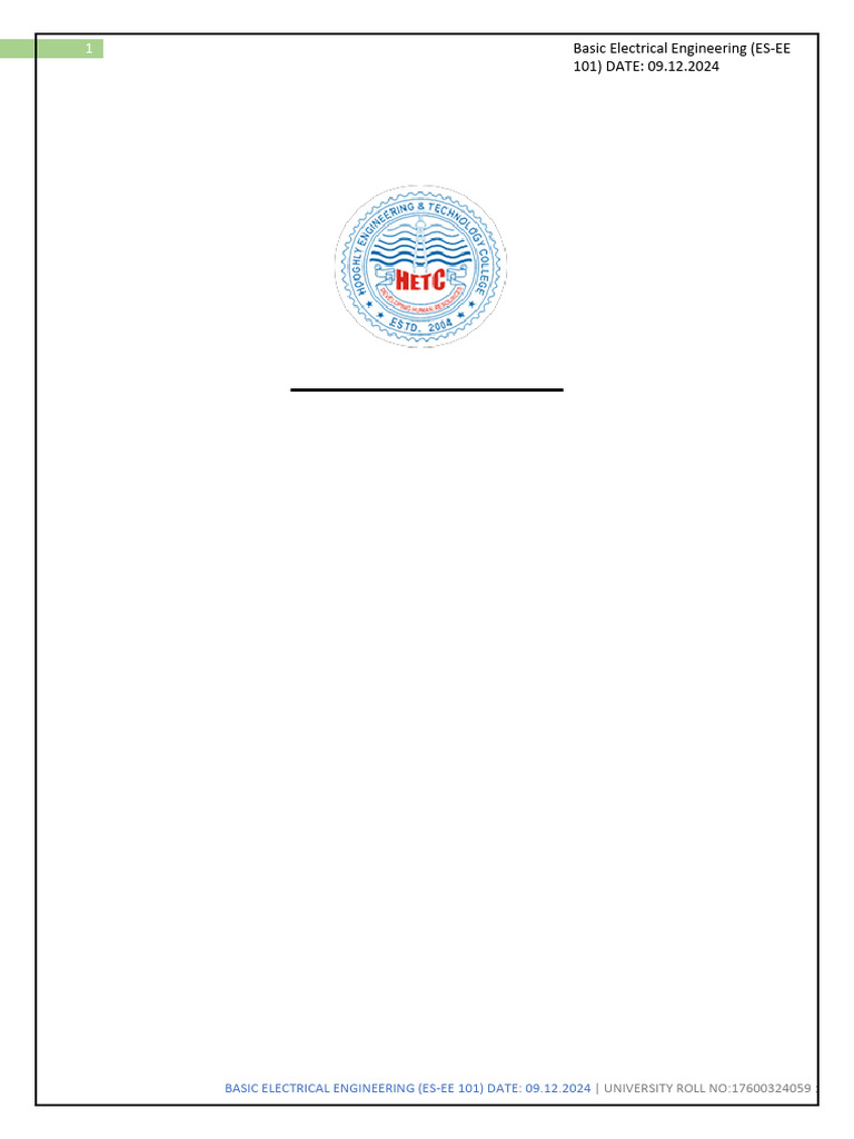 Uttara Pal ECE | PDF | Series And Parallel Circuits | Transformer