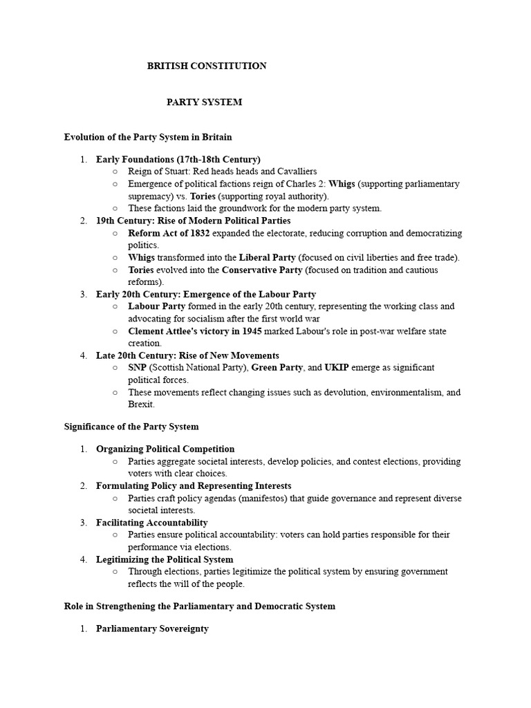 BRITISH CONSTITUTION | PDF | Monarchy Of The United Kingdom | Devolution