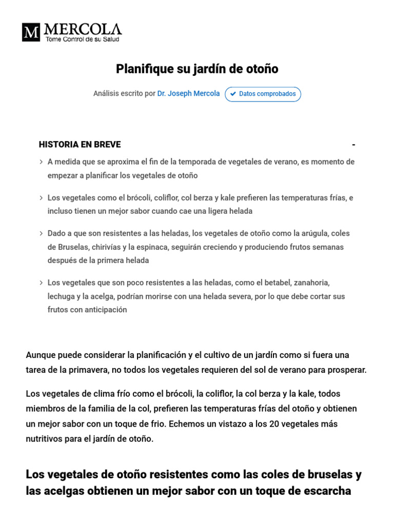 Planifique y Cultive Su Jardin de Otono PDF | PDF | Pajote | Lechuga