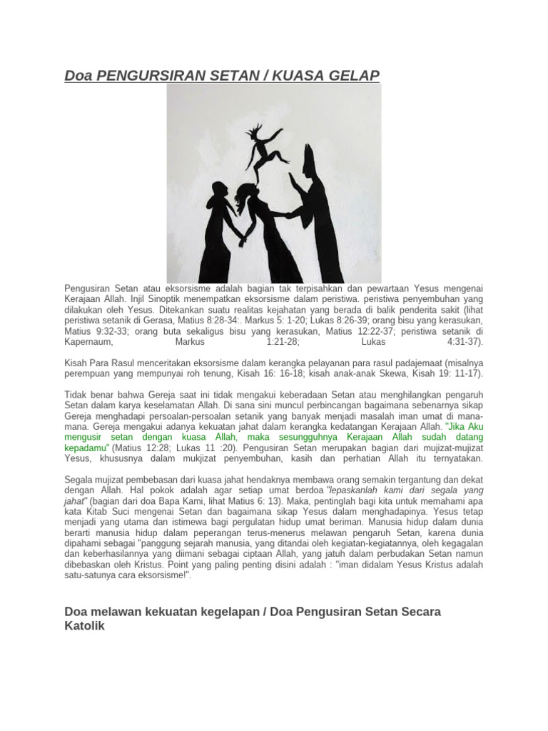 Doa Pengursiran Setan | PDF