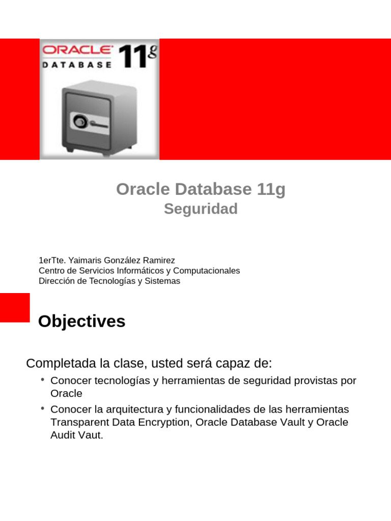 Oracle Security | PDF | Bases de datos | La seguridad informática
