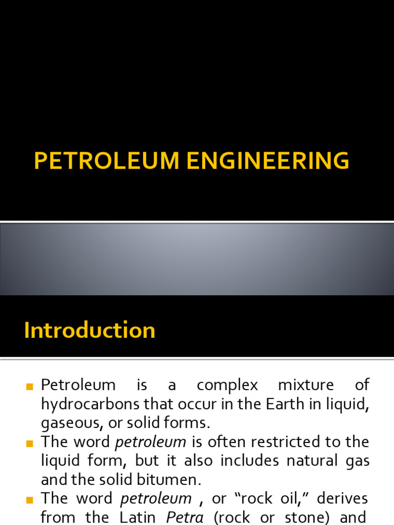 Petroleum Ppt.pptx | PDF | Petroleum | Chemistry