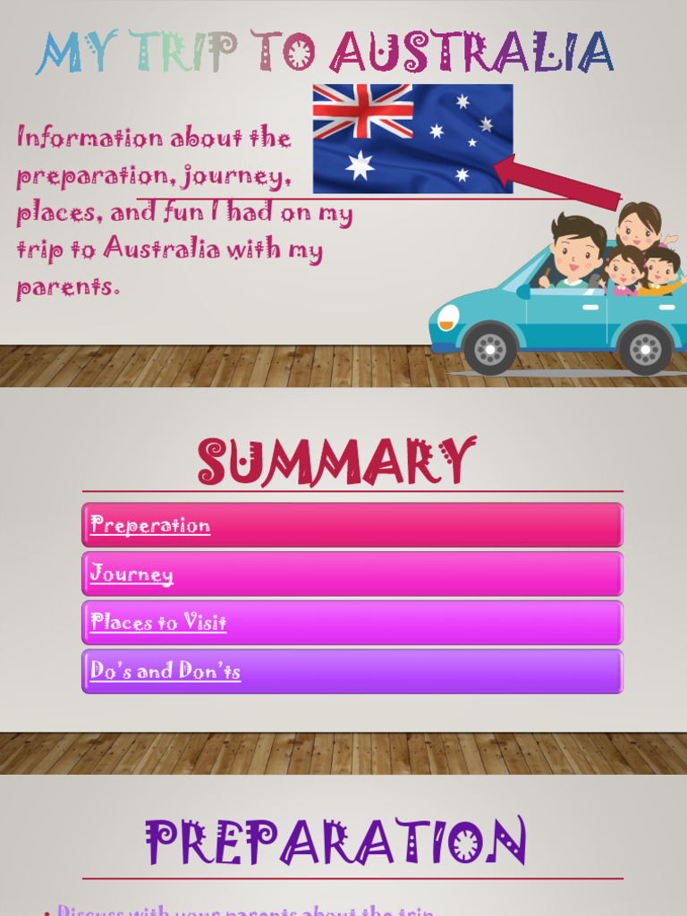 Family Trip Guide: Australia Adventures | PDF | Sydney