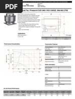 Greenheck CSP-A390-VG Inline Fan Cut Sheet | PDF | Electric Motor ...
