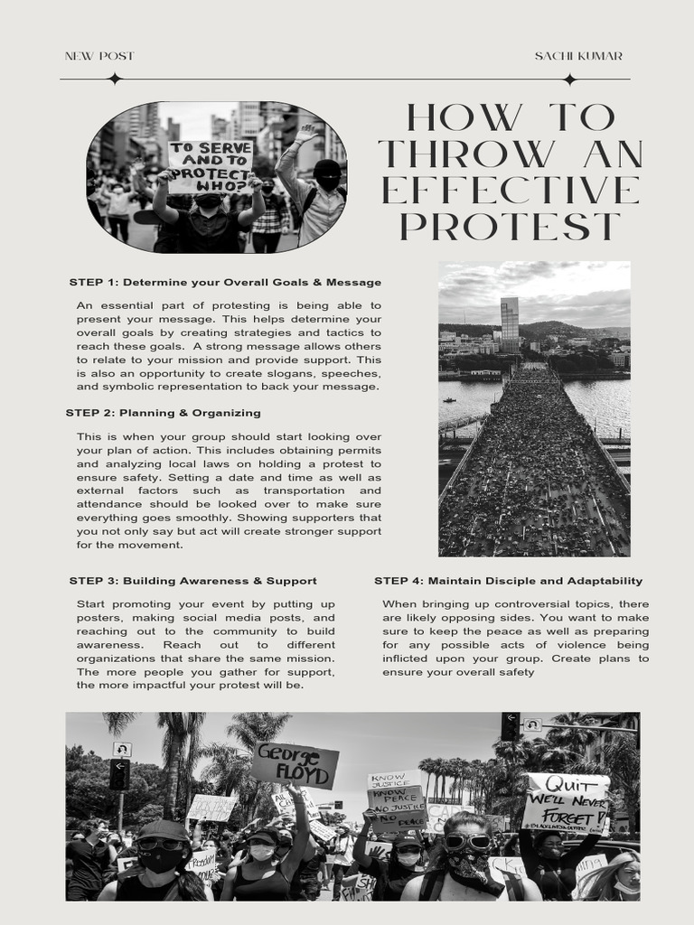 How To Throw An Effective Protest | PDF