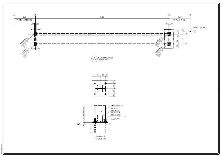 TKS-GA-01 (ANCHOR BOLT PLAN - Rev-0) | PDF