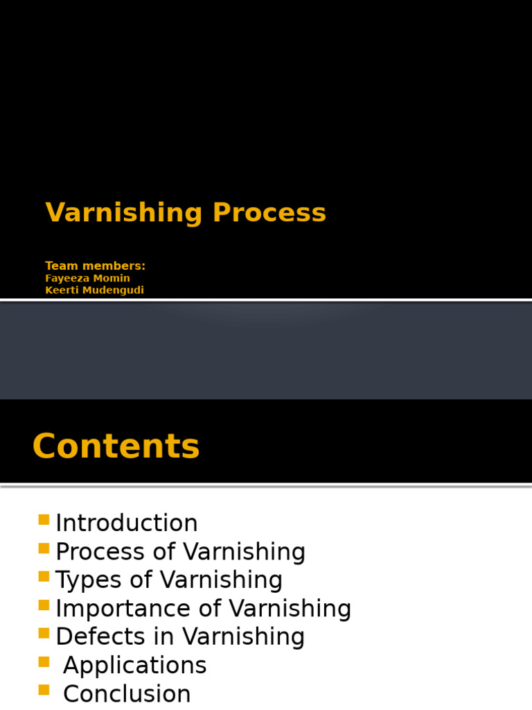 Presentation3 Varnishing | PDF