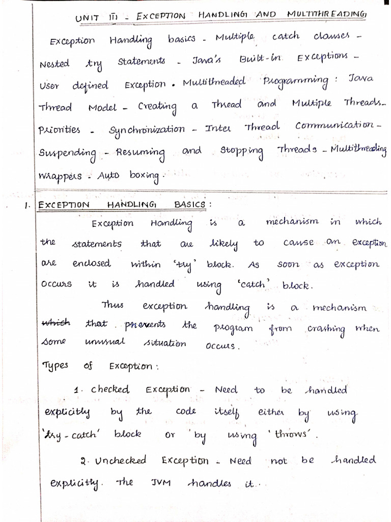 Oops Unit III Part 1 | PDF