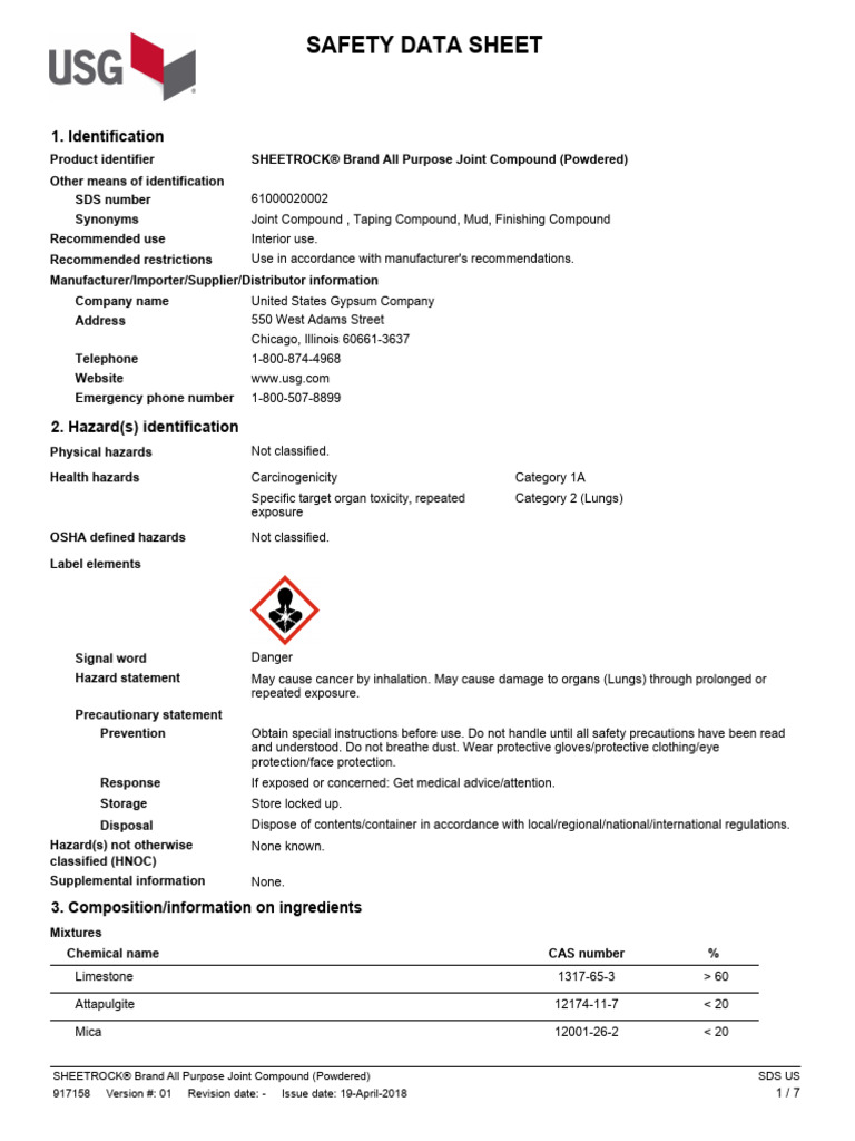 usg-sheetrock-all-purpose-joint-compound-powder-sds-en-61000020002 ...