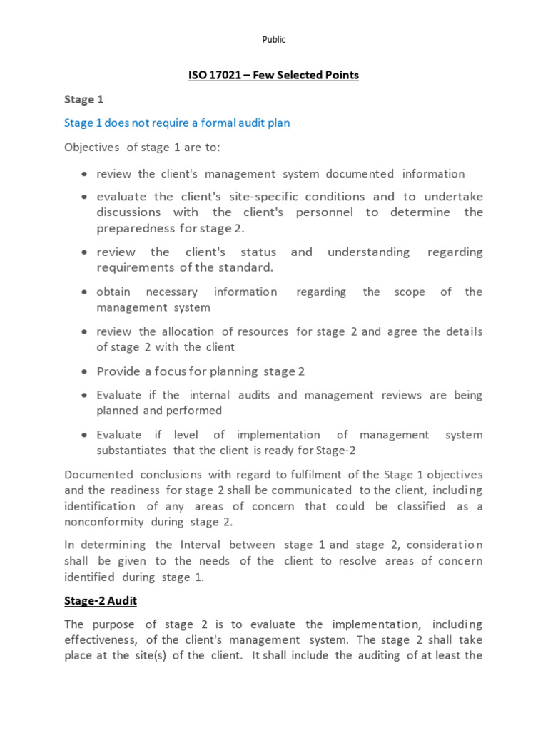 ISO 17021 - Few Selected Points (to Share With QMS LA Delegates) Jan'23 ...
