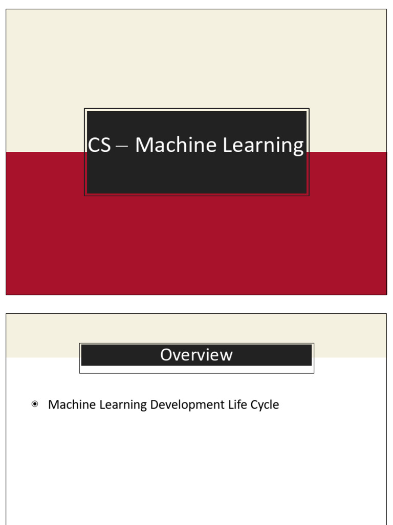 ML Lecture 4 | PDF | Machine Learning | Life Cycle Assessment