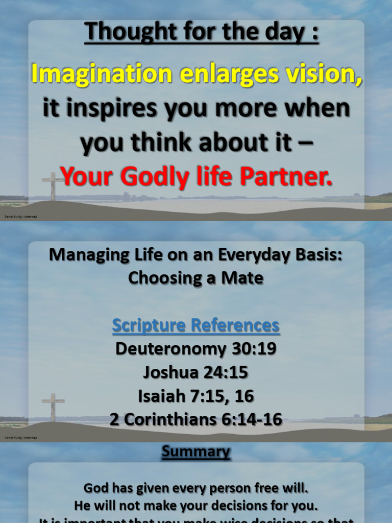 Choosing a Godly Marriage Partner | PDF | Jesus | Bible