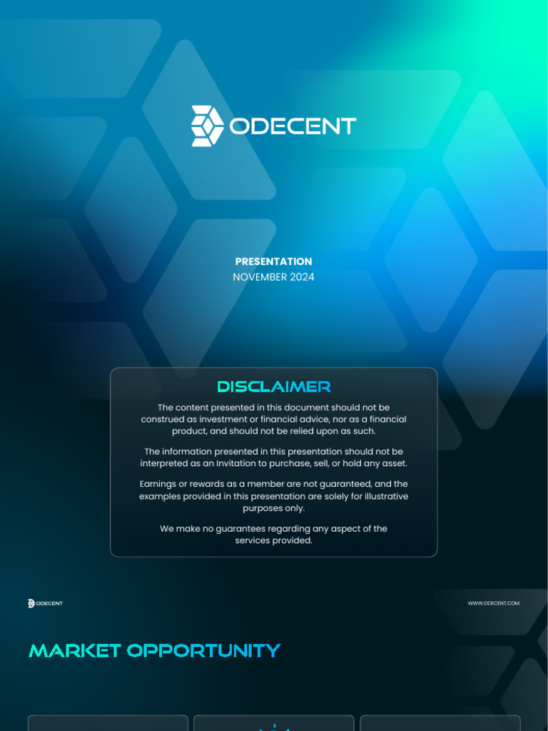 ODECENT Presentation 11-24 New V1.0 | PDF | Economies