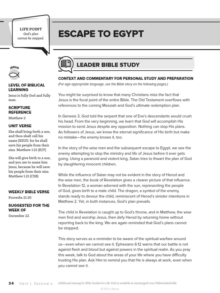 BSFL Win25 U1 s4 GR 1 6 Leader Guide | PDF | Biblical Magi | Jesus