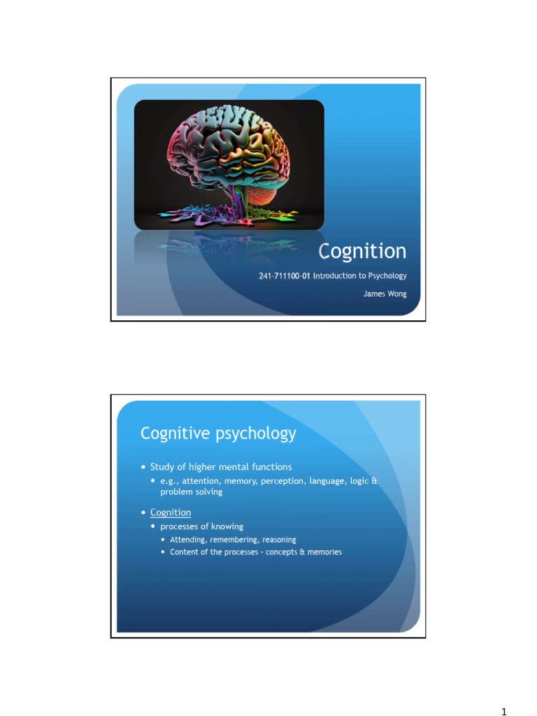 5 cognition | PDF | Cognition | Heuristic