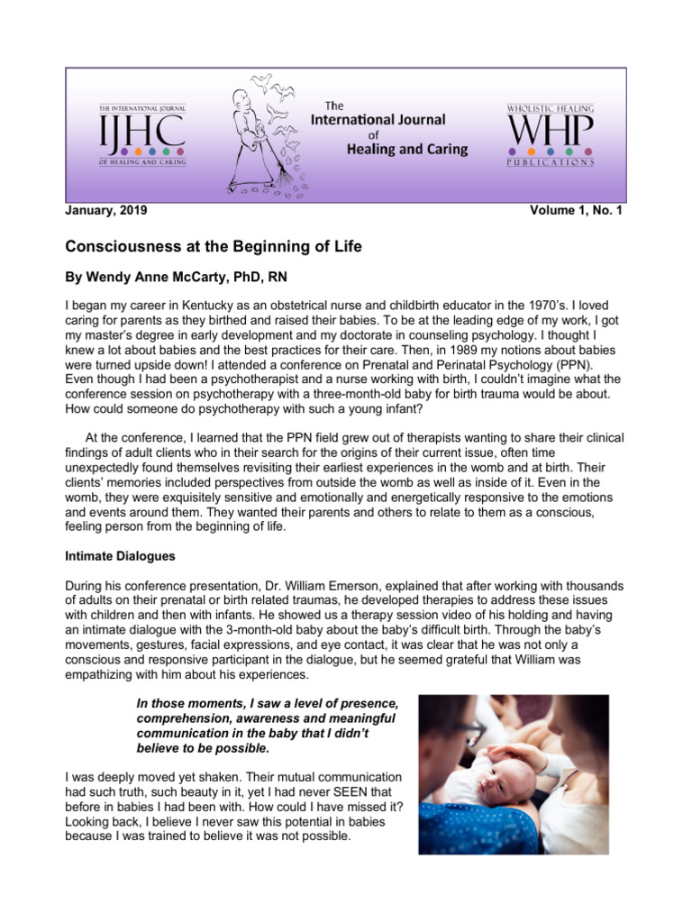 McCarty #1 Consciousness-19-1 | PDF | Psychotherapy | Experience