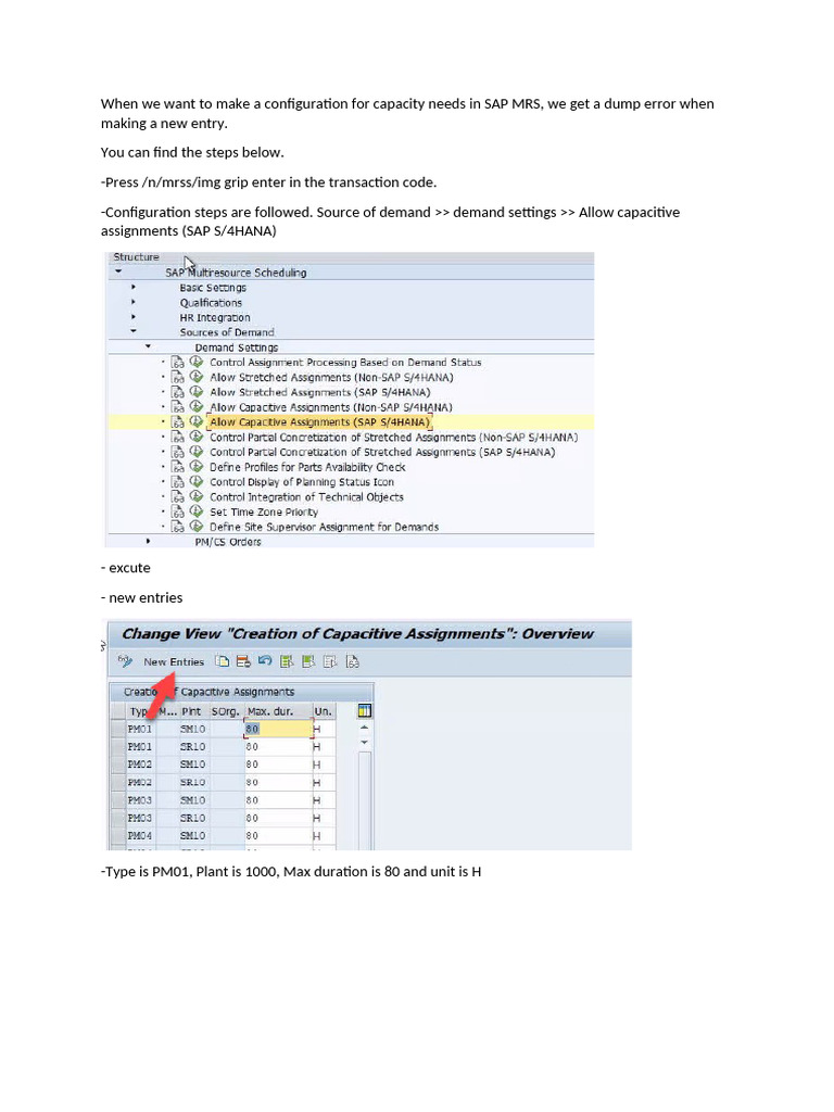 Add Capacity Configuration error | PDF