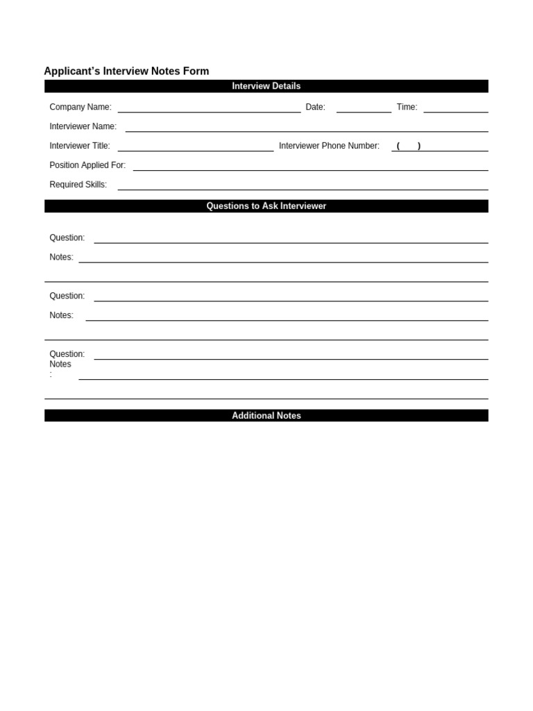 Interview Preparation Notes | PDF