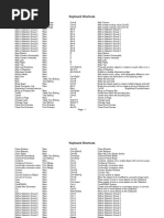 Isodraw Shortcut Keys - Consolidated | PDF | Euclidean Geometry | Text