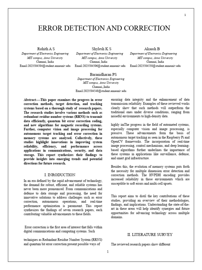 Digital Project | PDF | Error Detection And Correction | Computing
